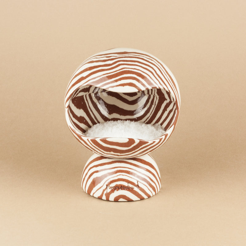 Terracotta & White Marble Salt Pig – Henry Holland Studio