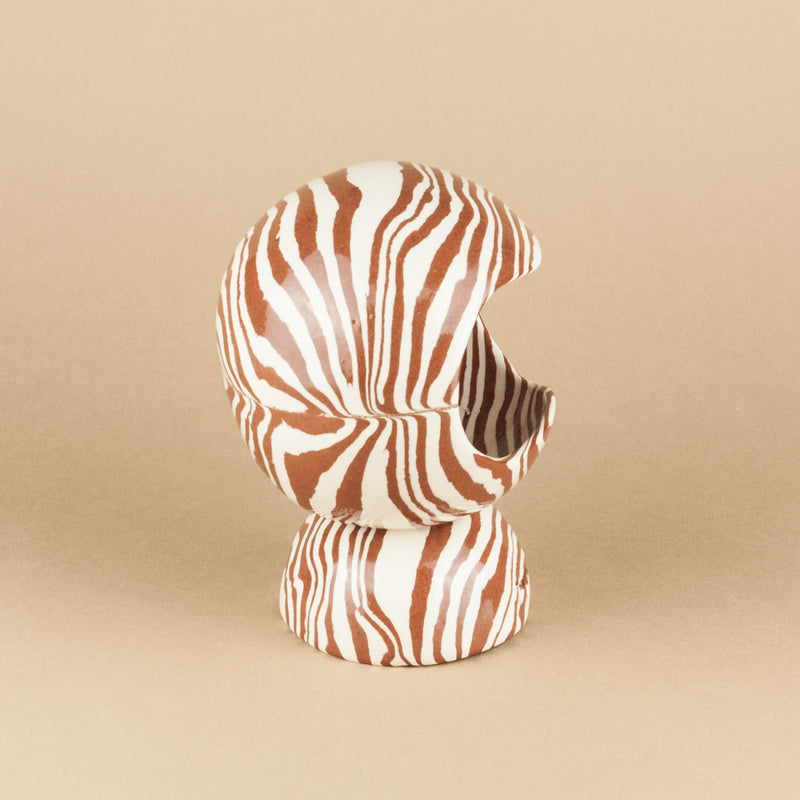 Terracotta & White Marble Salt Pig – Henry Holland Studio