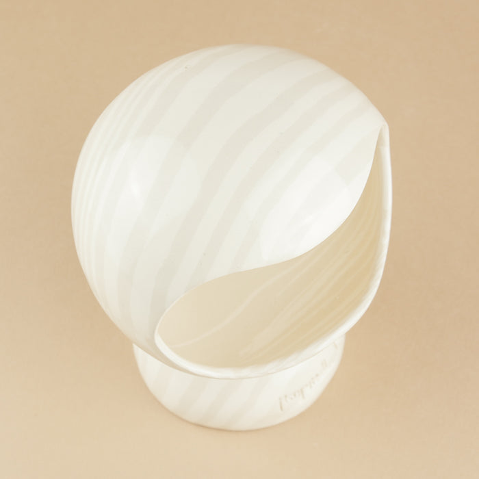 Oatmeal & White Marble Salt Pig