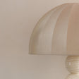 Oatmeal & White Ceramic "TABLE" Table Lamp