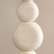 Oatmeal & White Ceramic "TABLE" Table Lamp