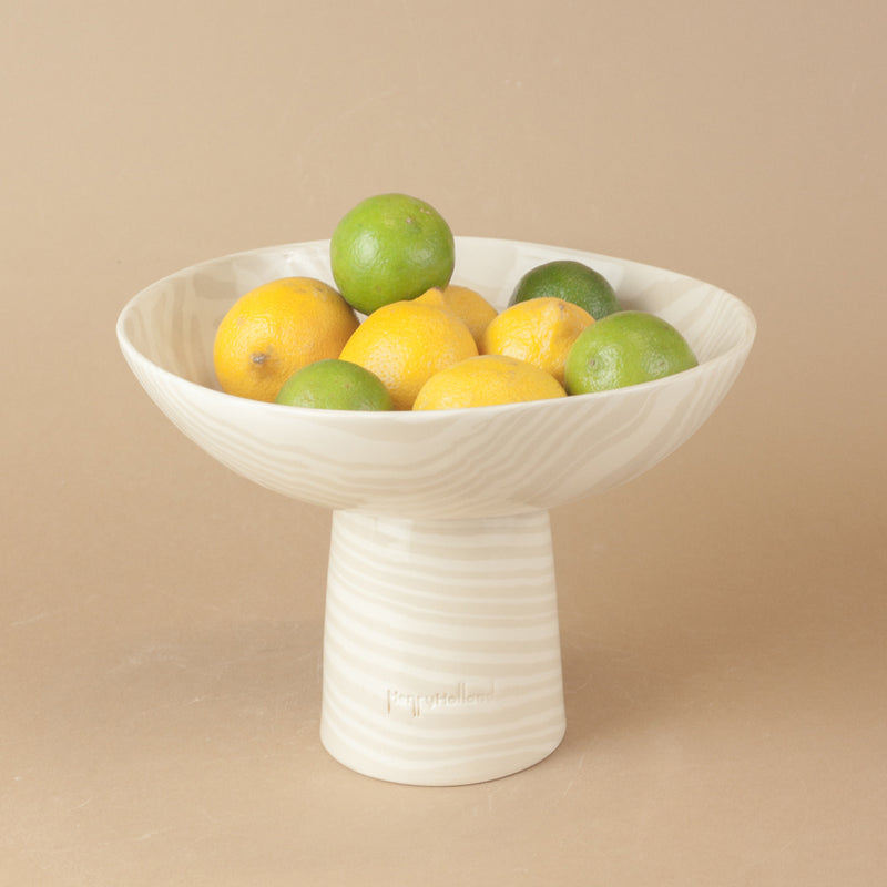 Oatmeal & White Medium Chalice – Henry Holland Studio