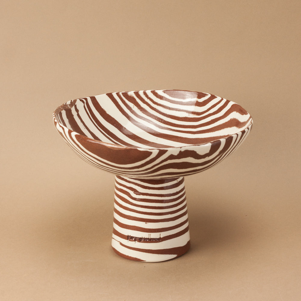 Terracotta & White Marble Medium Chalice – Henry Holland Studio