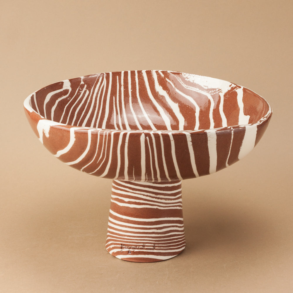 Terracotta & White Marble Extra Large Chalice – Henry Holland Studio