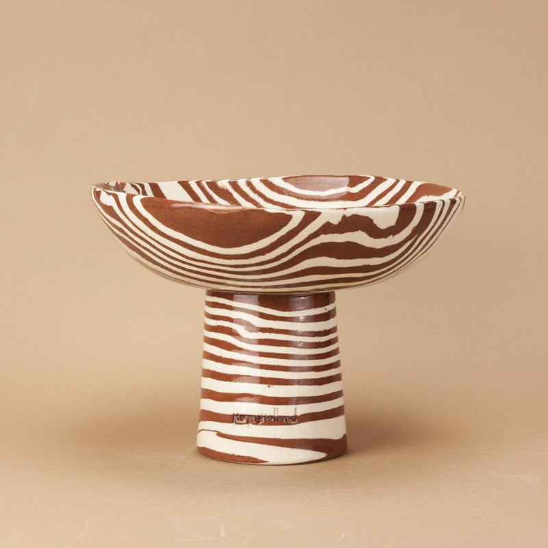 Terracotta & White Marble Medium Chalice – Henry Holland Studio